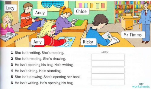 Am not, Is not, Are not trainer. Interactive worksheet | TopWorksheets