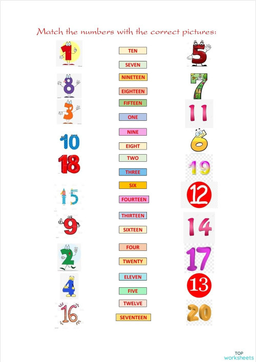 REVIEW NUMBERS. Interactive worksheet | TopWorksheets