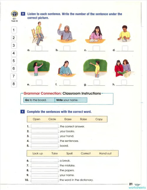 Getting Started - Lesson 2. Interactive worksheet | TopWorksheets