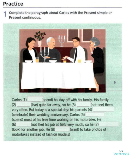 NCE PRE-MODULE 4-PRACTICE-PRENT SIMPLE AND CONTINUOUS. Interactive ...