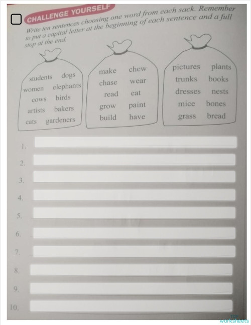 Module 5 Writing A2. Interactive worksheet | TopWorksheets