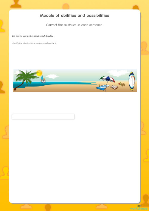Modals of abilities and possibilities. Interactive worksheet ...
