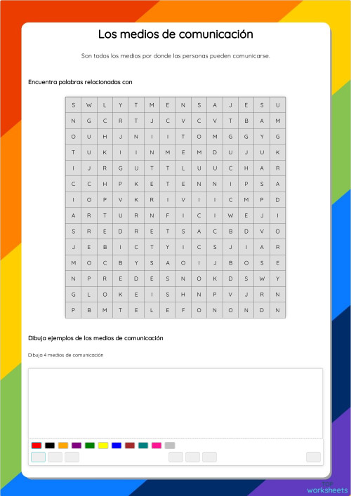 Los medios de comunicación: fichas interactivas y ejercicios online | TopWorksheets