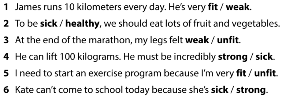 Unit 3 Health and the body. Interactive worksheet | TopWorksheets