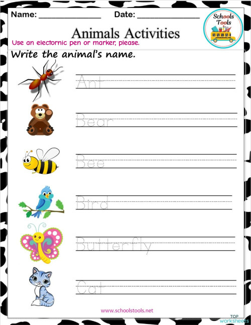 Animals Activities 4. Interactive worksheet | TopWorksheets