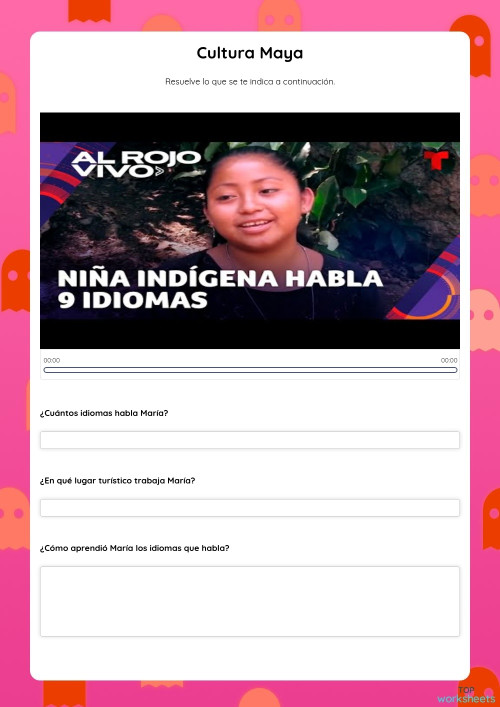 Cultura Maya. Ficha interactiva | TopWorksheets