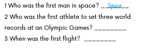 V.7 Reading: Famous firsts (3rd). Interactive worksheet | TopWorksheets