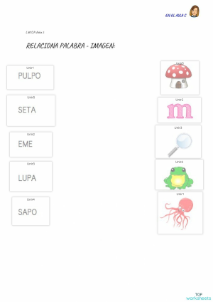 Ejercicio Letras L M S P. Ficha interactiva | TopWorksheets