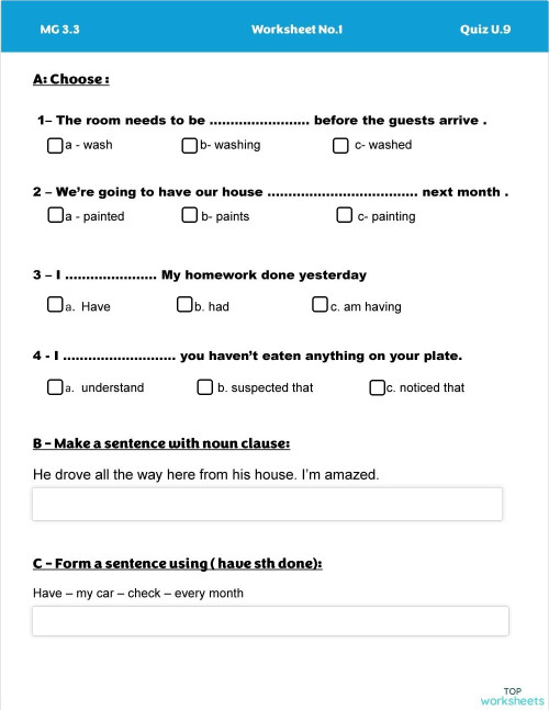 Grade 12: interactive worksheets and online exercises | TopWorksheets