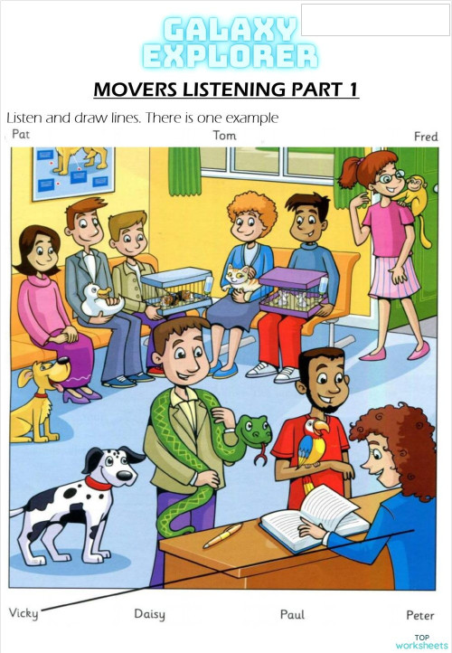 Listening practise 27. Interactive worksheet | TopWorksheets