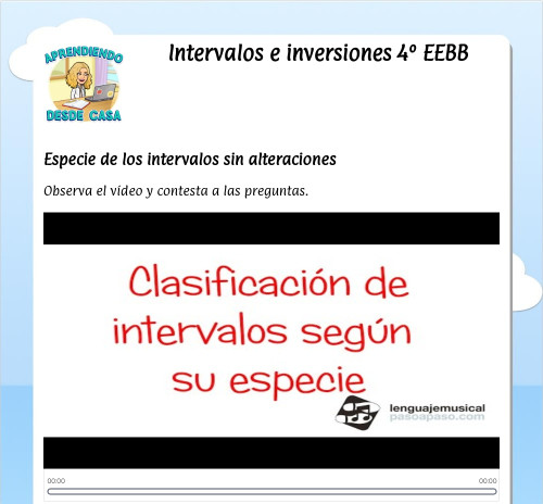 INTERVALOS E INVERSIONES. Ficha interactiva | TopWorksheets