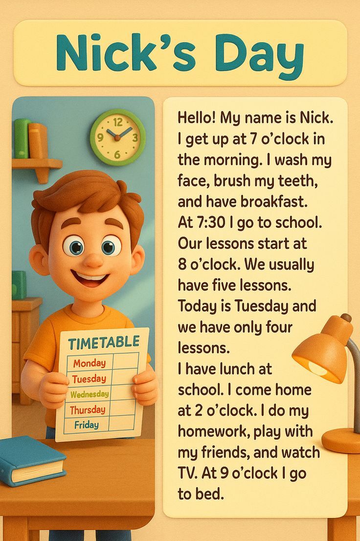 Daily routine - READING. Interactive worksheet | TopWorksheets