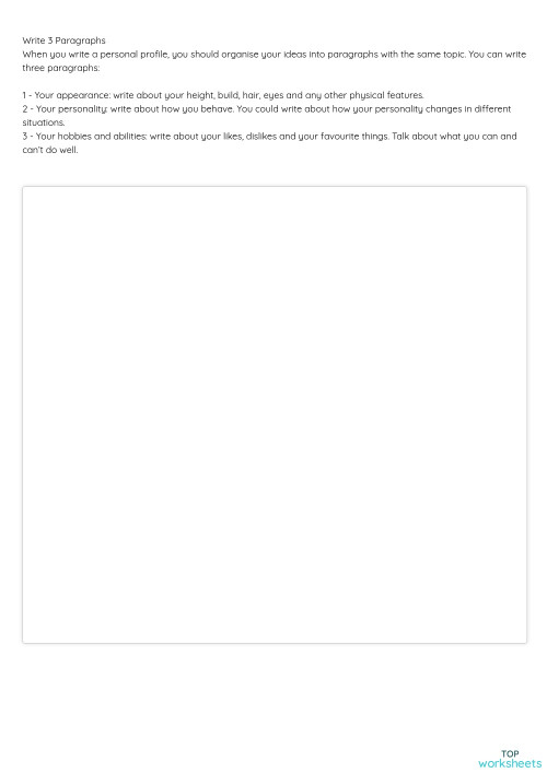 Composition 1. Interactive worksheet | TopWorksheets