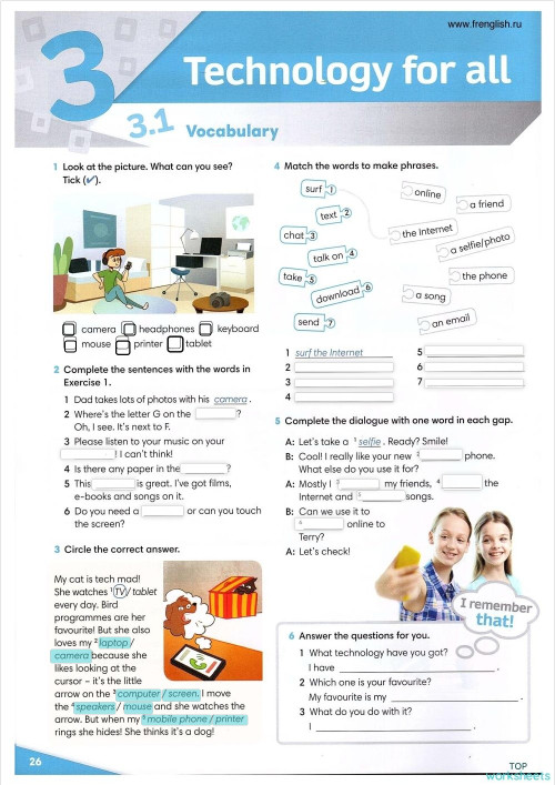 GG2 WB 3.1 3.2. Interactive worksheet | TopWorksheets