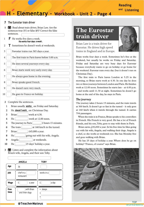 The history of television. Interactive worksheet | TopWorksheets