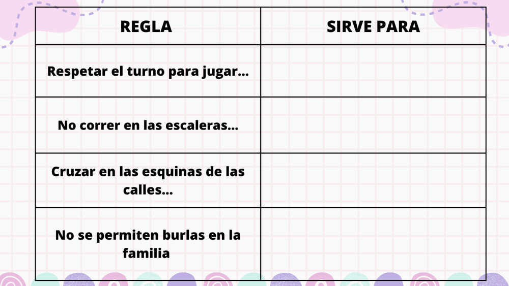 Para que sirven las reglas.... Ficha interactiva | TopWorksheets