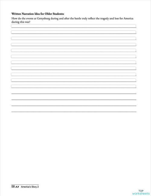 Chapter 5: Written Narration Pg 58. Interactive worksheet | TopWorksheets