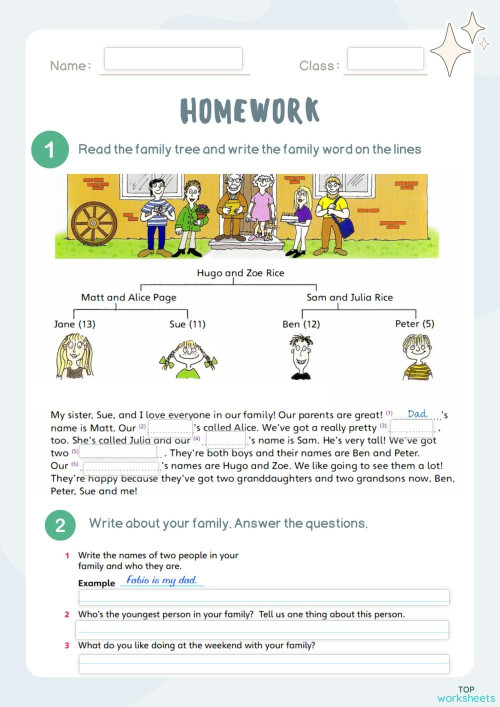 HOMEWORK UNIT 7. Interactive worksheet | TopWorksheets