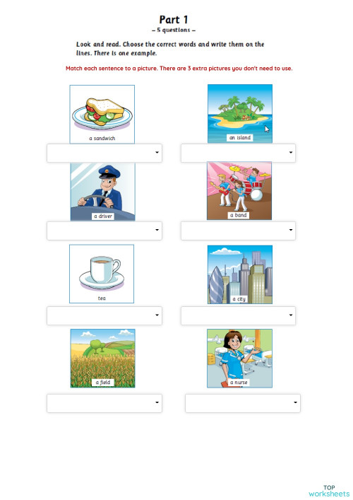 Movers Reading Part 1 Interactive Worksheet TopWorksheets movers-reading-part-1-interactive-worksheet-topworksheets
