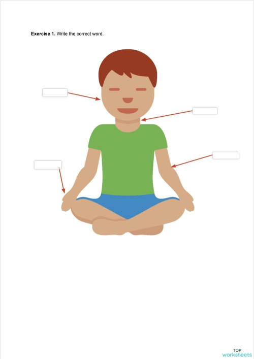 Parts of the body. Interactive worksheet | TopWorksheets