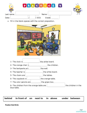 PRACTICE 4 PREPOSITIONS. Interactive worksheet | TopWorksheets