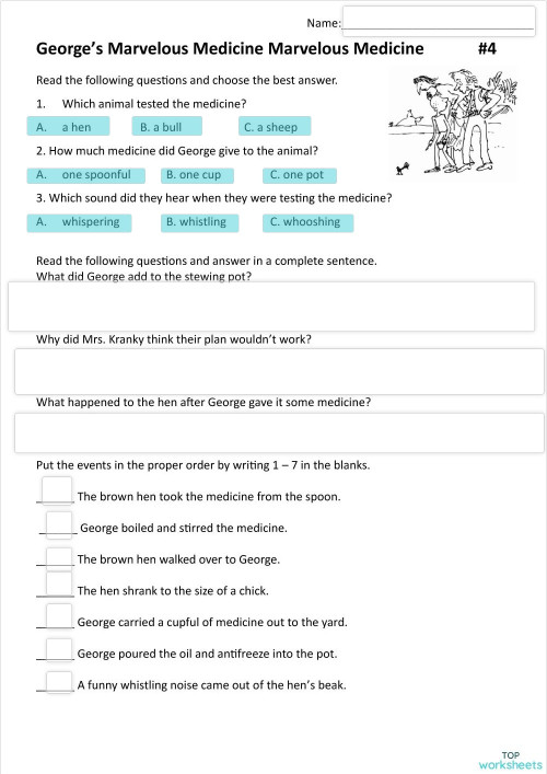 Chapter 14 Medicine 4. Interactive worksheet | TopWorksheets