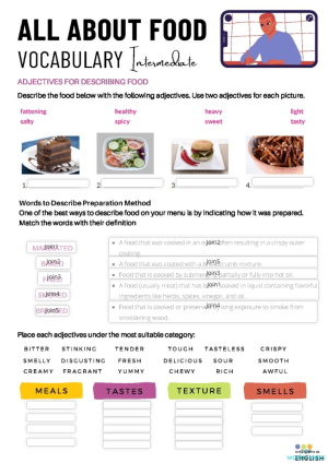 Food Vocabulary. Interactive worksheet | TopWorksheets