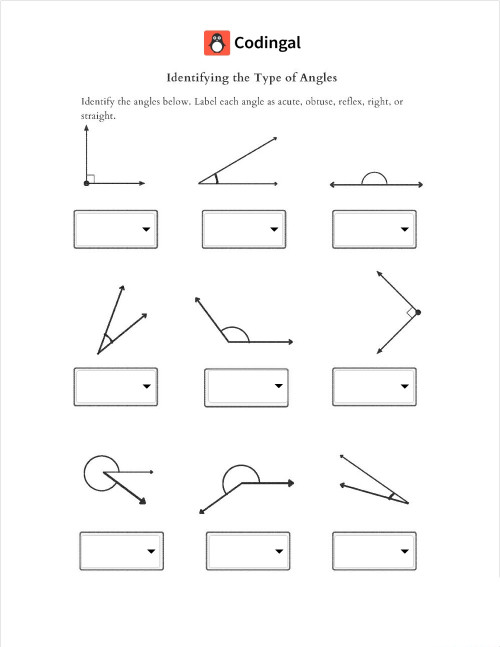M_G05T03_WC01_Identifying angles. Interactive worksheet | TopWorksheets