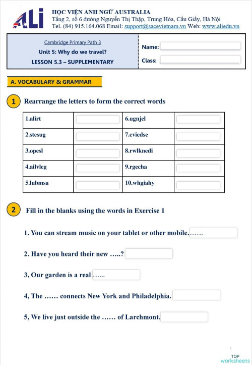 CP3_U5_L3_Supplementary. Interactive worksheet | TopWorksheets