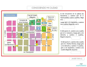 CONOCIENDO MI CIUDAD. Ficha interactiva | TopWorksheets