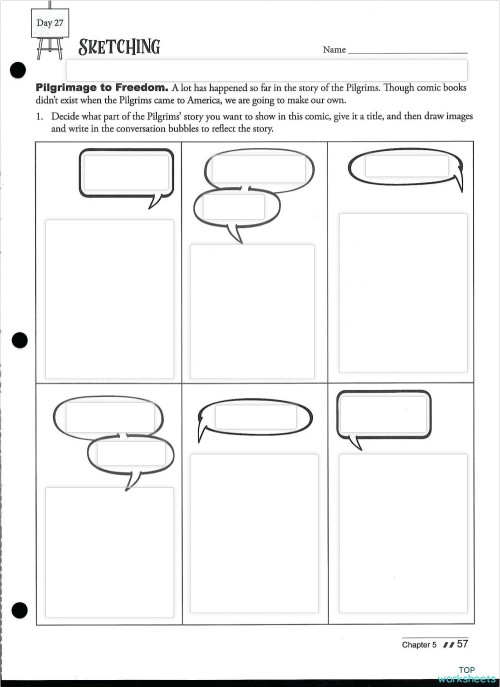 Chapter 5: Sketching Pg 57-58. Interactive worksheet | TopWorksheets