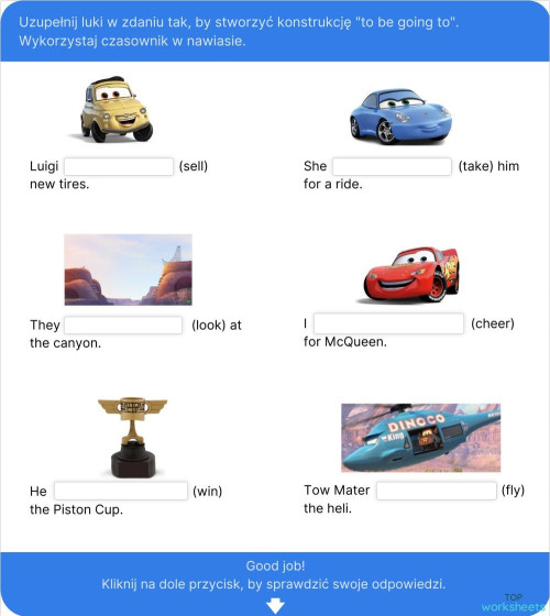 gramar - going to tw - 2. Interactive worksheet | TopWorksheets
