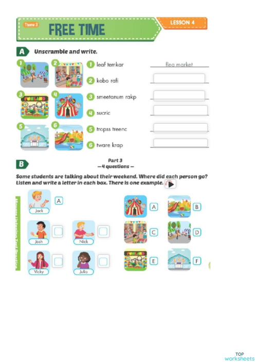 grade 4 homework week 10 theme 3 lessons 4 5. Interactive worksheet ...