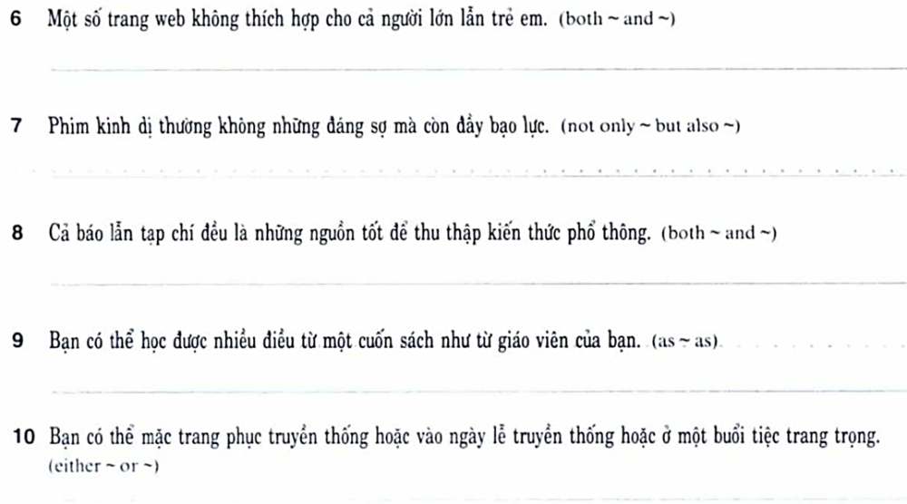 Writing Unit 3 II B. Bài tập tương tác | TopWorksheets