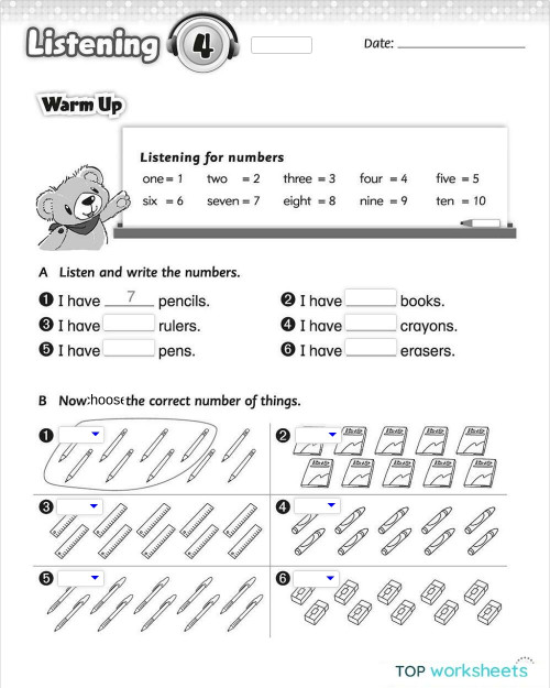 L&R 1A.4. Interactive worksheet | TopWorksheets