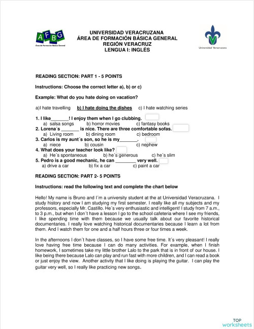 Writing Task - Reminder. Interactive worksheet | TopWorksheets