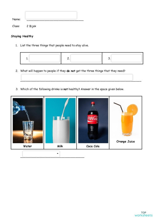Week 10: Staying Healthy. Interactive worksheet | TopWorksheets