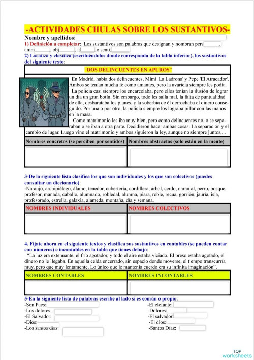 EL SIGNIFICADO. Ficha interactiva | TopWorksheets