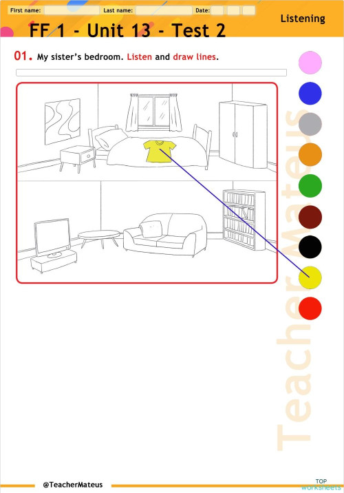 FF 1 - Unit 13 - 03 - There's a ruler on the desk - Listening - TM0334 ...