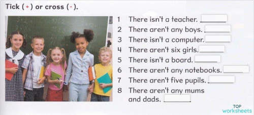 there is not - there are not. Interactive worksheet | TopWorksheets