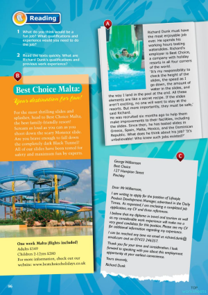 Unit 8 Reading - A hard day's work. Interactive worksheet | TopWorksheets