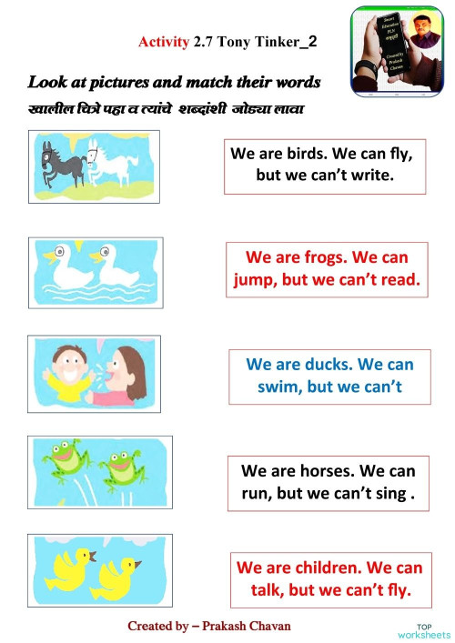 Activity 2.7 Tony Tinker_2. Interactive worksheet | TopWorksheets