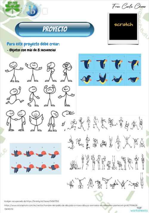 Scratch- secuencia - III Bimestre 06 - objetos. Ficha interactiva | TopWorksheets