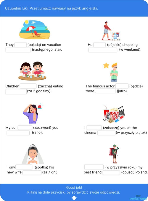 gramar - will tw - 2. Interactive worksheet | TopWorksheets