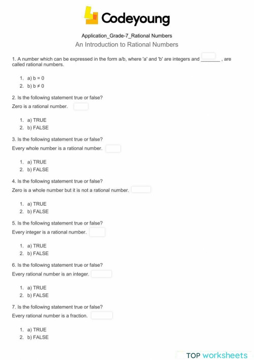 An Introduction to Rational Numbers Application.docx. Interactive ...