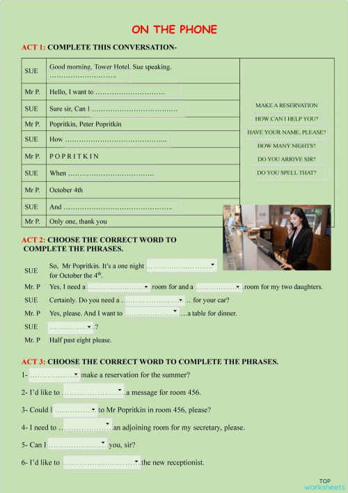 Polite expressions: interactive worksheets and online exercises ...