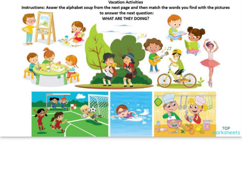 Present Continuous Writing. Interactive worksheet | TopWorksheets