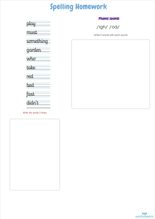 Week 19.04 Phonics and HFW. Interactive worksheet | TopWorksheets