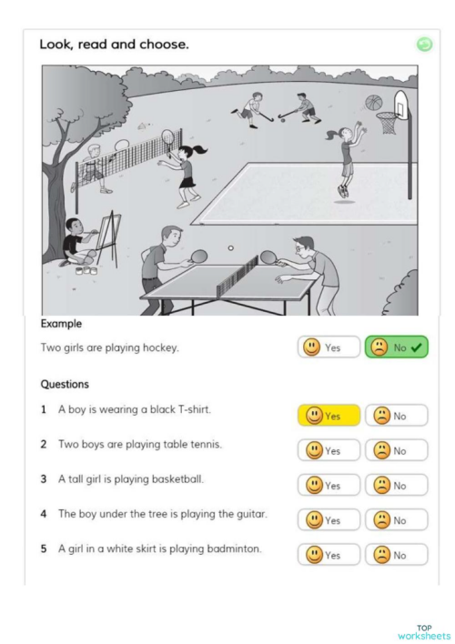 look WRITE AND CHOOSE 56. Interactive worksheet | TopWorksheets