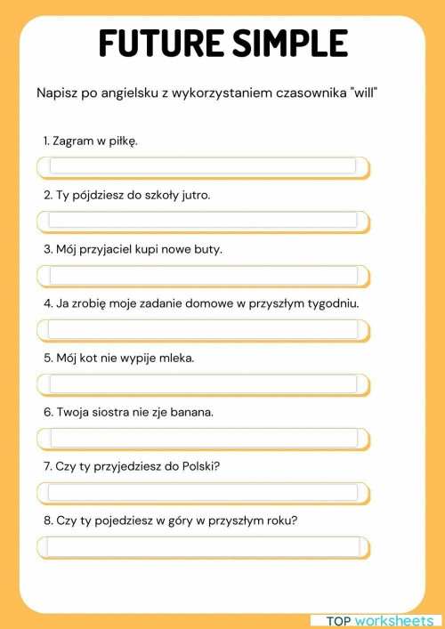 Future Simple writing. Interactive worksheet | TopWorksheets